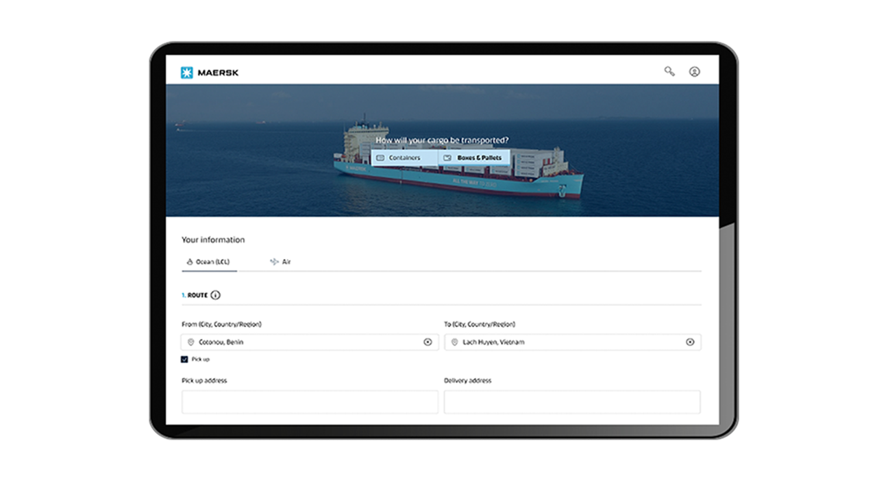Book your cargo with ease – whether it’s your first or tenth time | Maersk