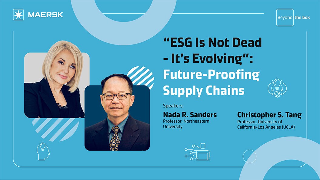 “ESG is not dead – it's evolving”: Future-proofing supply chains | Maersk