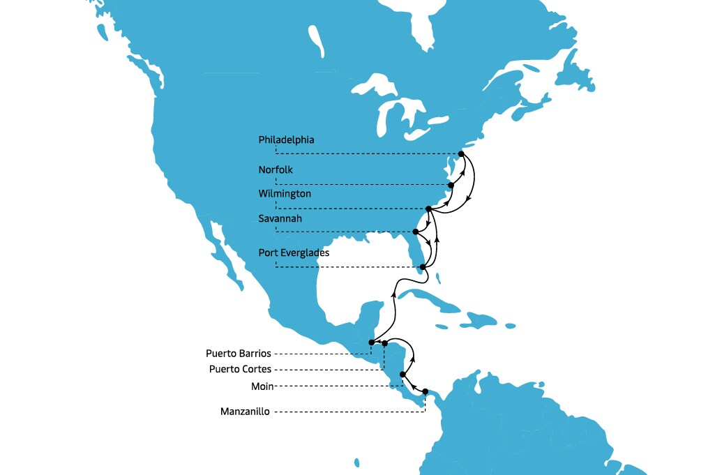 U7A - South Atlantic Express - Northbound