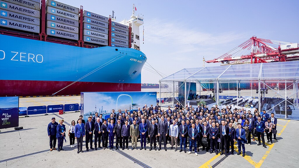 "Astrid Mærsk" arrives in Shanghai for first green methanol bunkering ...