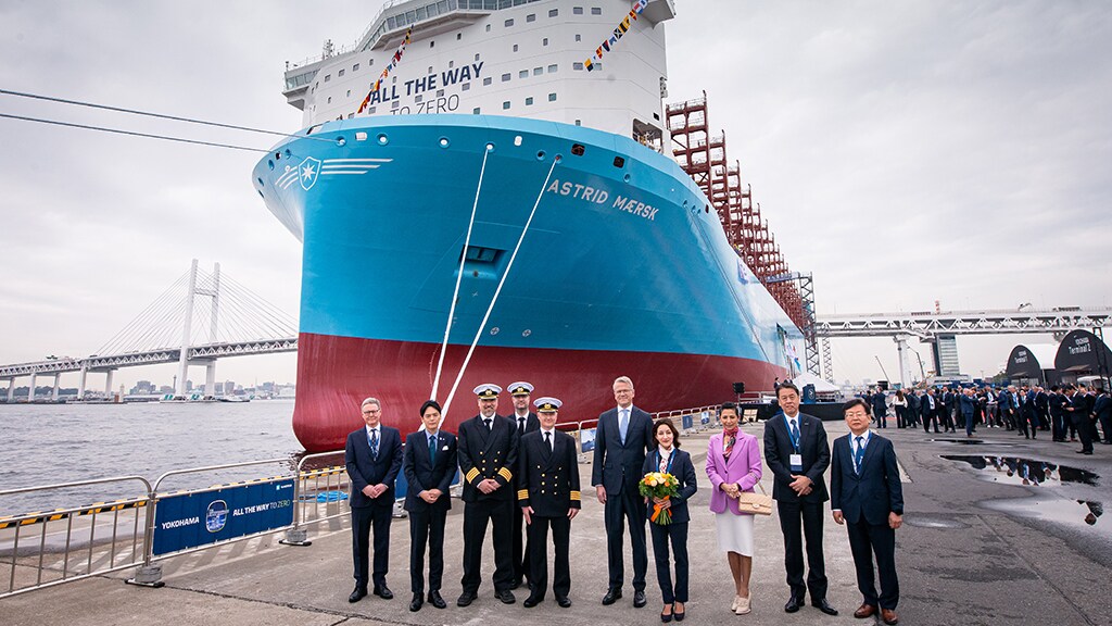 Maersk names second vessel of its large methanol-enabled fleet “Astrid ...